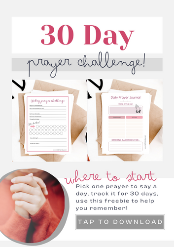 30 Day Prayer Tracker | HisGirlSunday