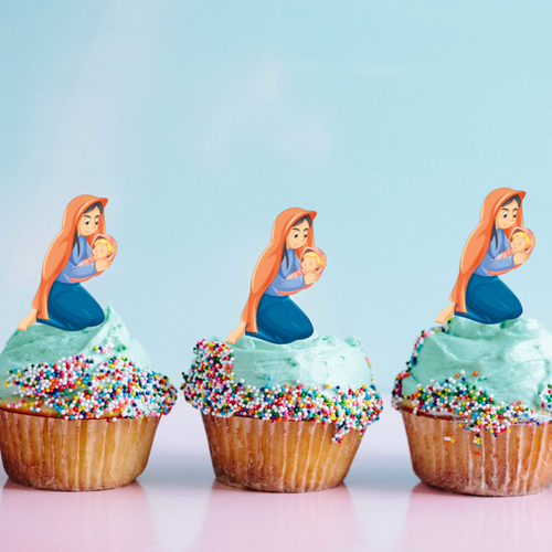 Celebrate Mother Mary's Birthday with Catholic Family Treat Toppers.