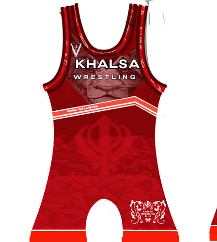 KHALSA RED SINGLET | VICTORY DESIGNS CO.