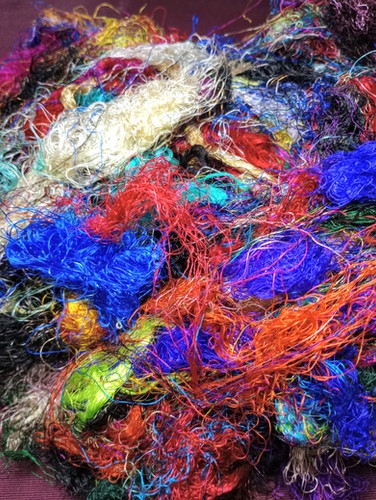Silk Sari Threads 30grams | Glenora Weaving Shop