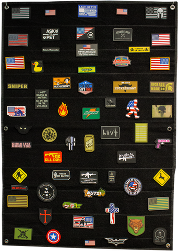 Morale Patch Collector Panel (Black) 27.5x39.3 | Merica Life