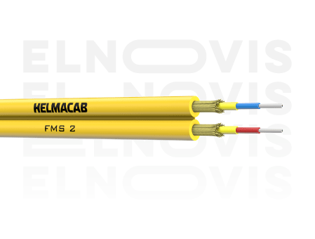 Helmacab FMS 2 | Halogen free, double fiber installation cable with 2x2 ...