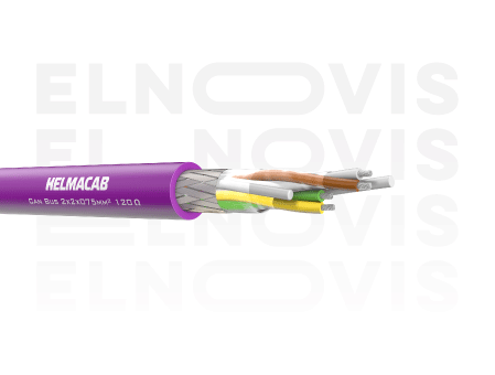 Helmacab CAN-Bus 2x2x0.75 120Ω | Overall shielded, twisted double pair ...