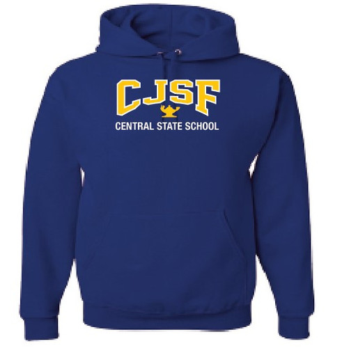 CJSF Logo Hooded Sweatshirt in Royal Blue with School Name | CSF Online ...