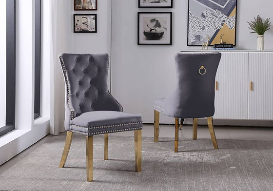 Gray and gold chair store