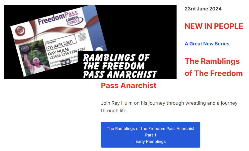 The Ramblings of the Freedom Pass Anarchist | Talkwrestling
