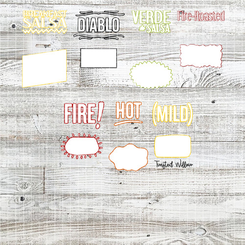 White with outline sauce packet svg bundle, hot sauce svg, hot sauce ...