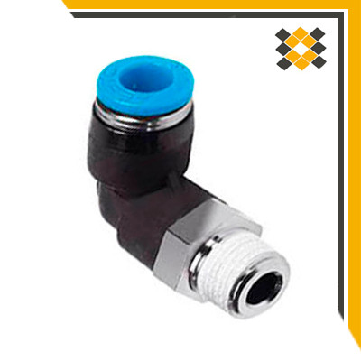 Conector Neumatico Curvo | Mallas Control