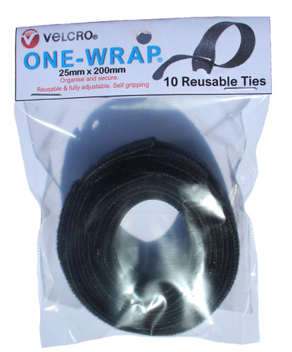 VELCRO® Brand ONE-WRAP® BLACK 10 PACK | RiP-RAC
