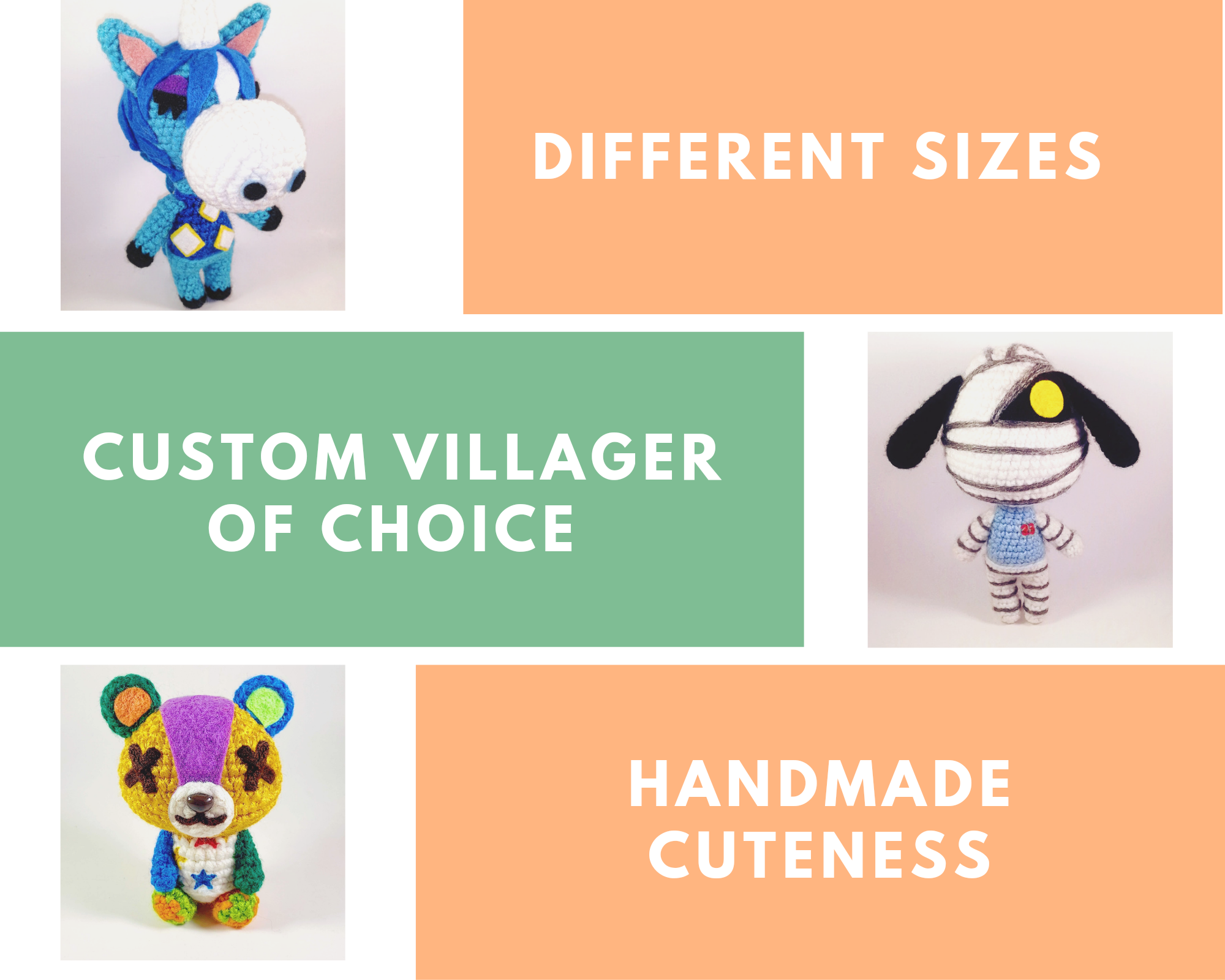 Dolls & Action Figures Action Figures Custom crochet animal crossing ...