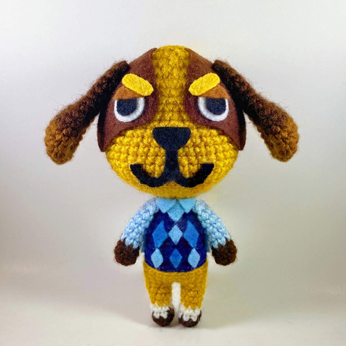 Butch Animal Crossing Amigurumi Plush Doll | Moon Bunny Crochet