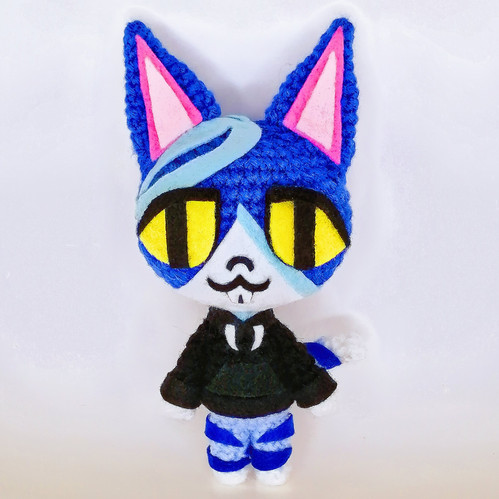 Animal Crossing's Moe Amigurumi Keychain Plush | Moon Bunny Crochet