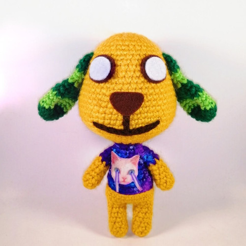 Biskit Animal Crossing Amigurumi Plush Doll | Moon Bunny Crochet