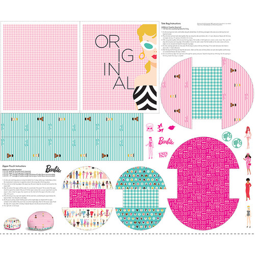 Riley Blake Designs- Barbie™ World- Barbie Bag Panel