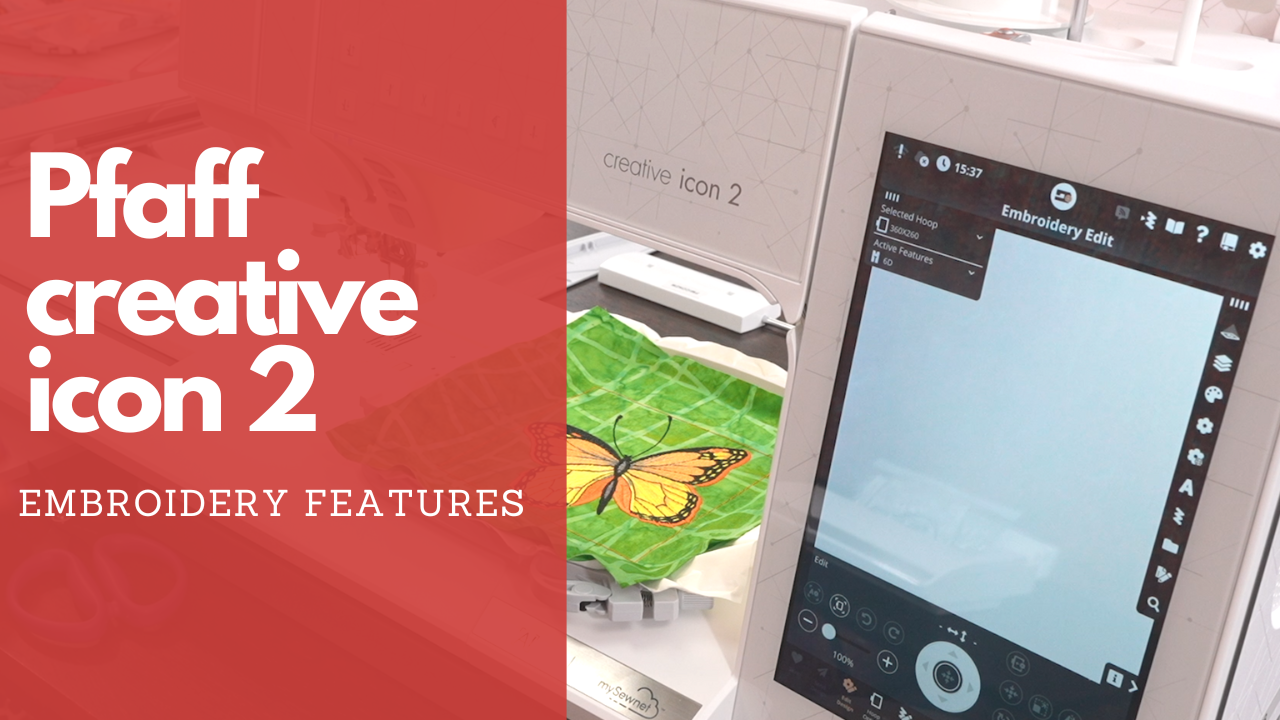 Pfaff creative icon 2 embroidery overview what to expect