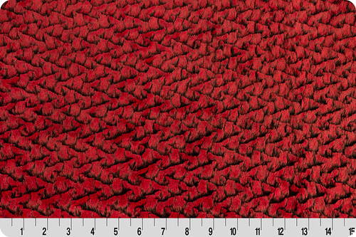 Shannon Fabrics Luxe Cuddle Ridge Cardinal