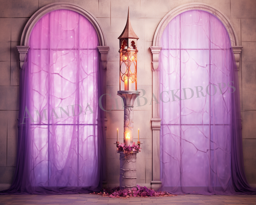 Rapunzel Inspired Backdrop | Amanda Cil Backdrops