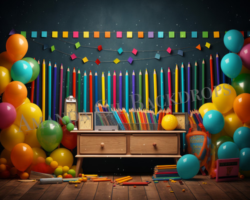 A+ Back to School Backdrop | Amanda Cil Backdrops