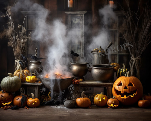 Witches and Spells Children Halloween Backdrop | Amanda Cil Backdrops