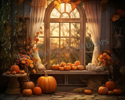 Loving View Children Fall Backdrop | Amanda Cil Backdrops