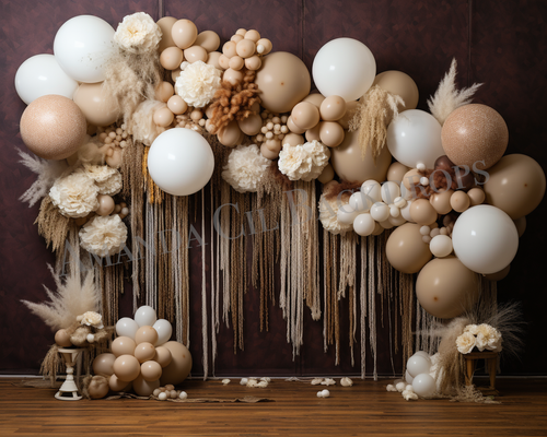 Boho Birthday Backdrop | Amanda Cil Backdrops