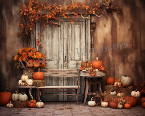 Take a Break Children Fall Backdrop | Amanda Cil Backdrops