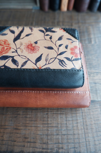 leather planner, botanical book, Italian leather | Attic Diary