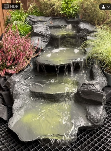 Aber Falls Slate Two-Piece Garden Waterfall Feature | Rockways