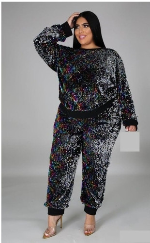 Plus Sequin Sweatsuit | My Site