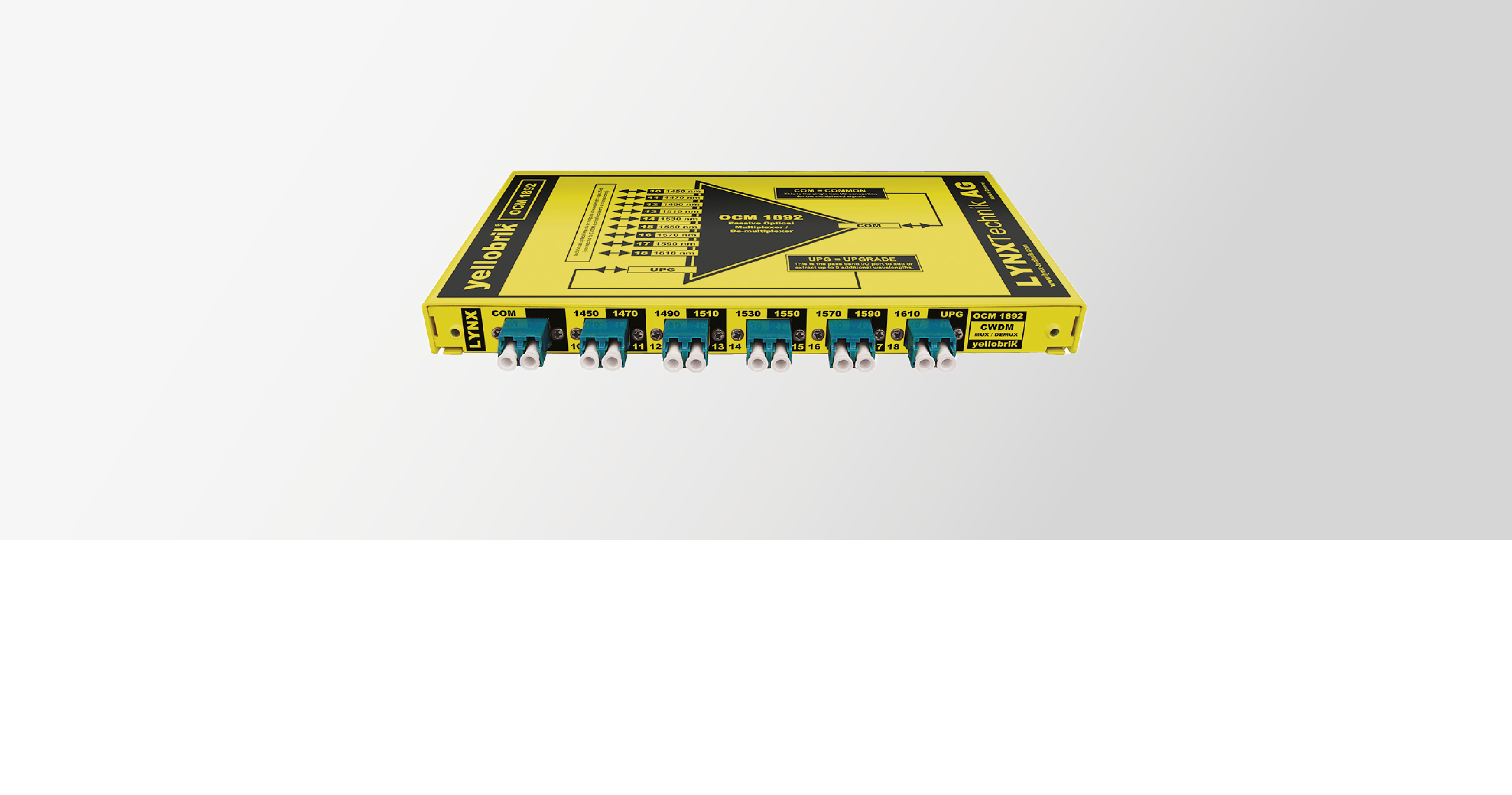 OCM 18929チャンネル CWDM マルチプレクサ/ デマルチプレクサ