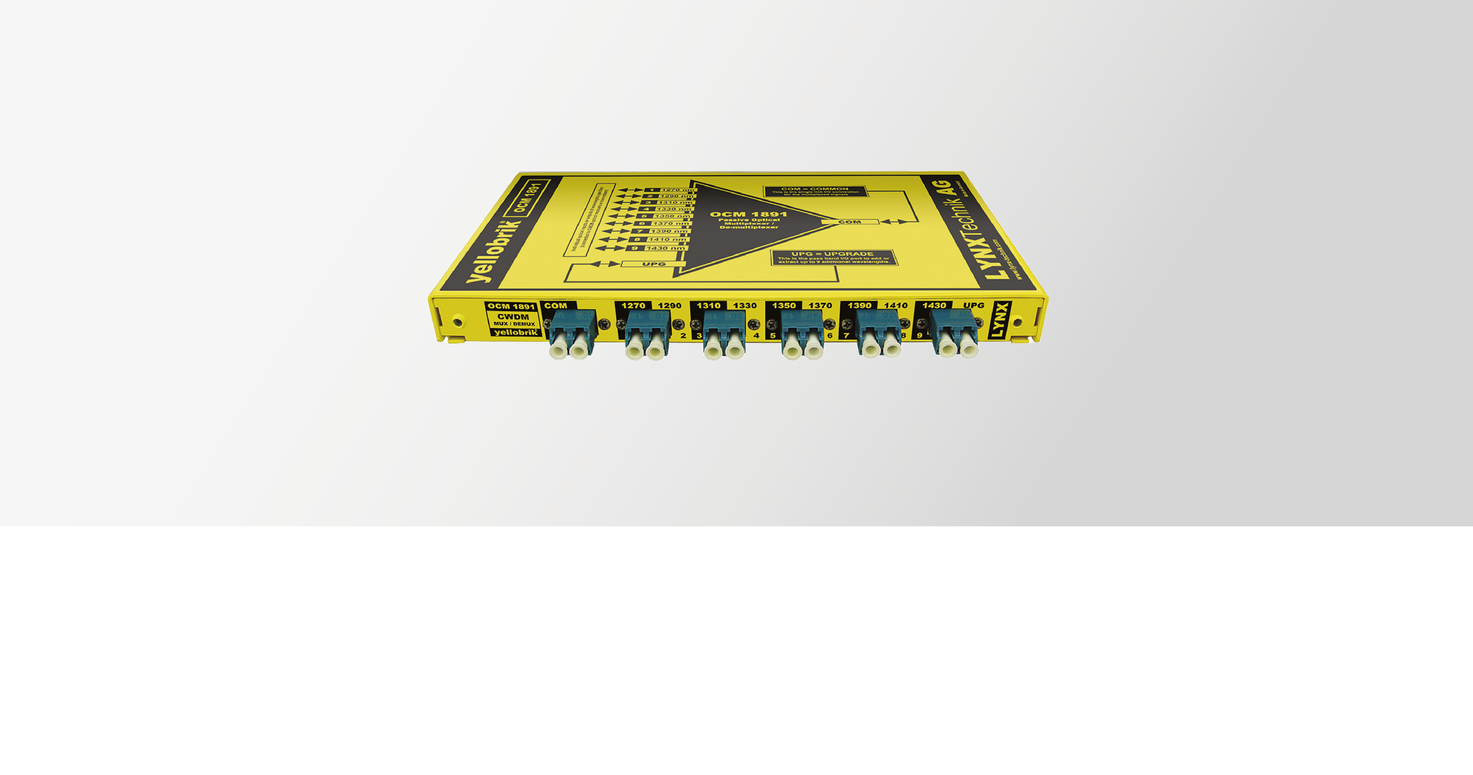 OCM 18919チャンネル CWDM マルチプレクサ/ デマルチプレクサ