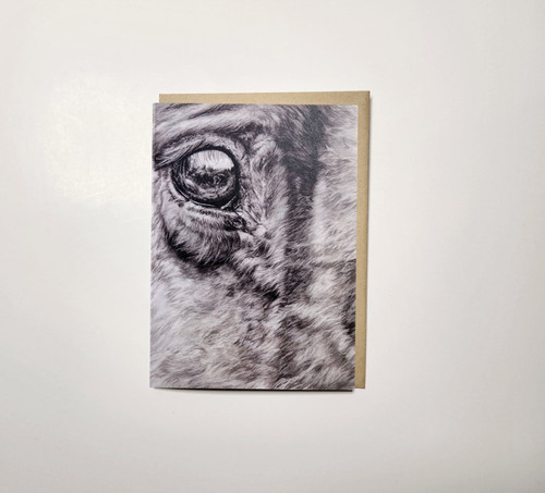 Greeting Card 'Perfect Minute Details' Horse | Crystal Clarke Art