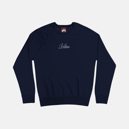 BAKER CURSIVE CREWNECK | GRAVITY FUKUOKA