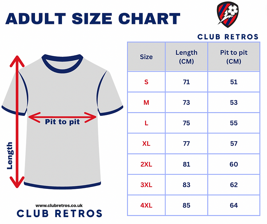 Size Guide | Club Retros