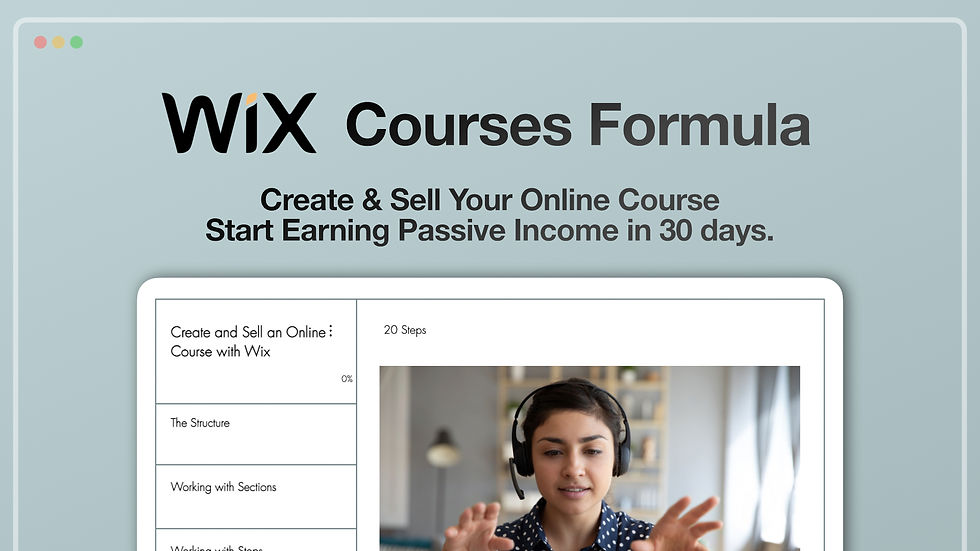 How to Create and Sell Your Online Course with Wix: A Step-by-Step Guide