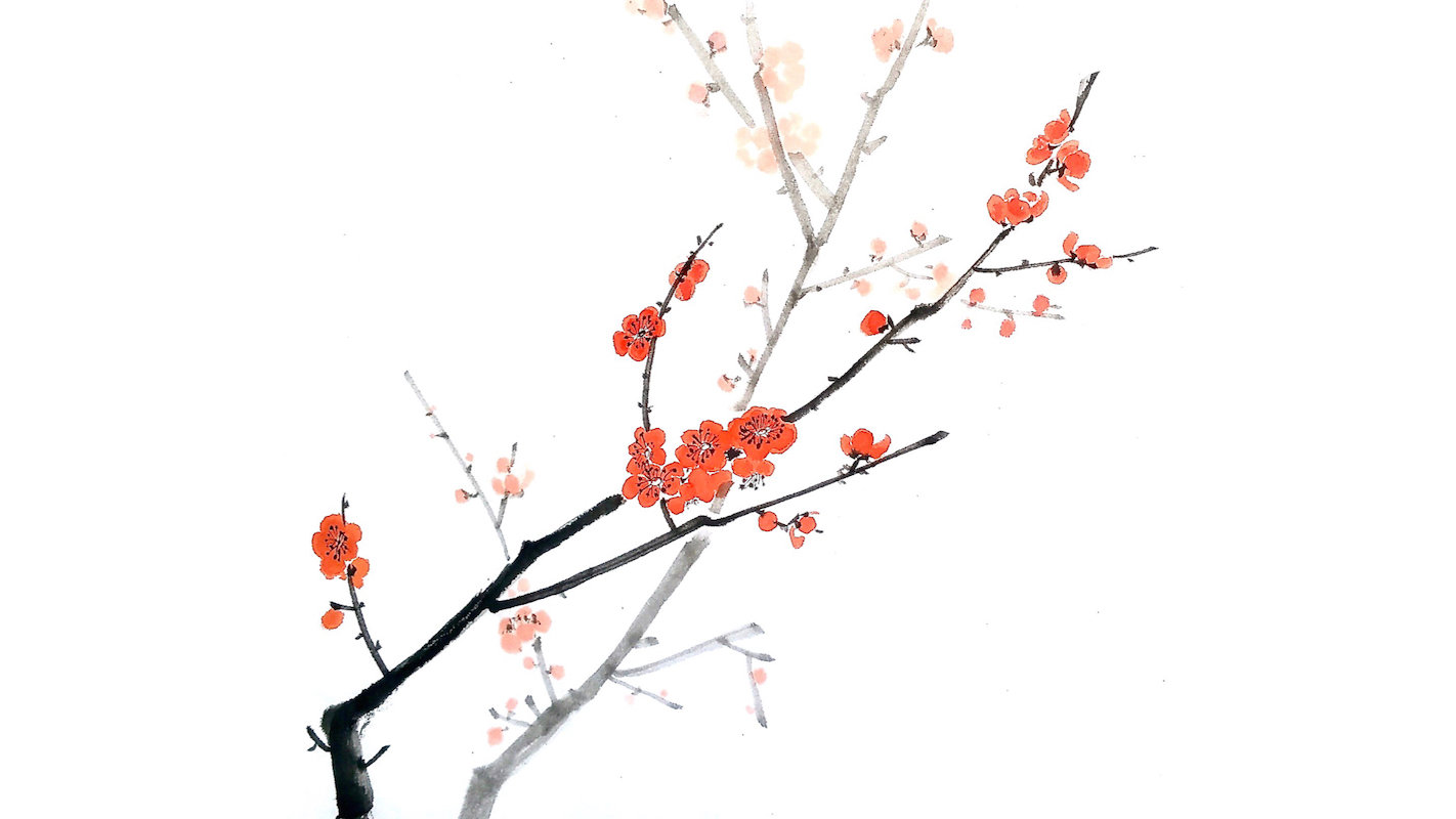 Learn How to Paint Plum Blossom - ArtBrush - Talia Lehavi
