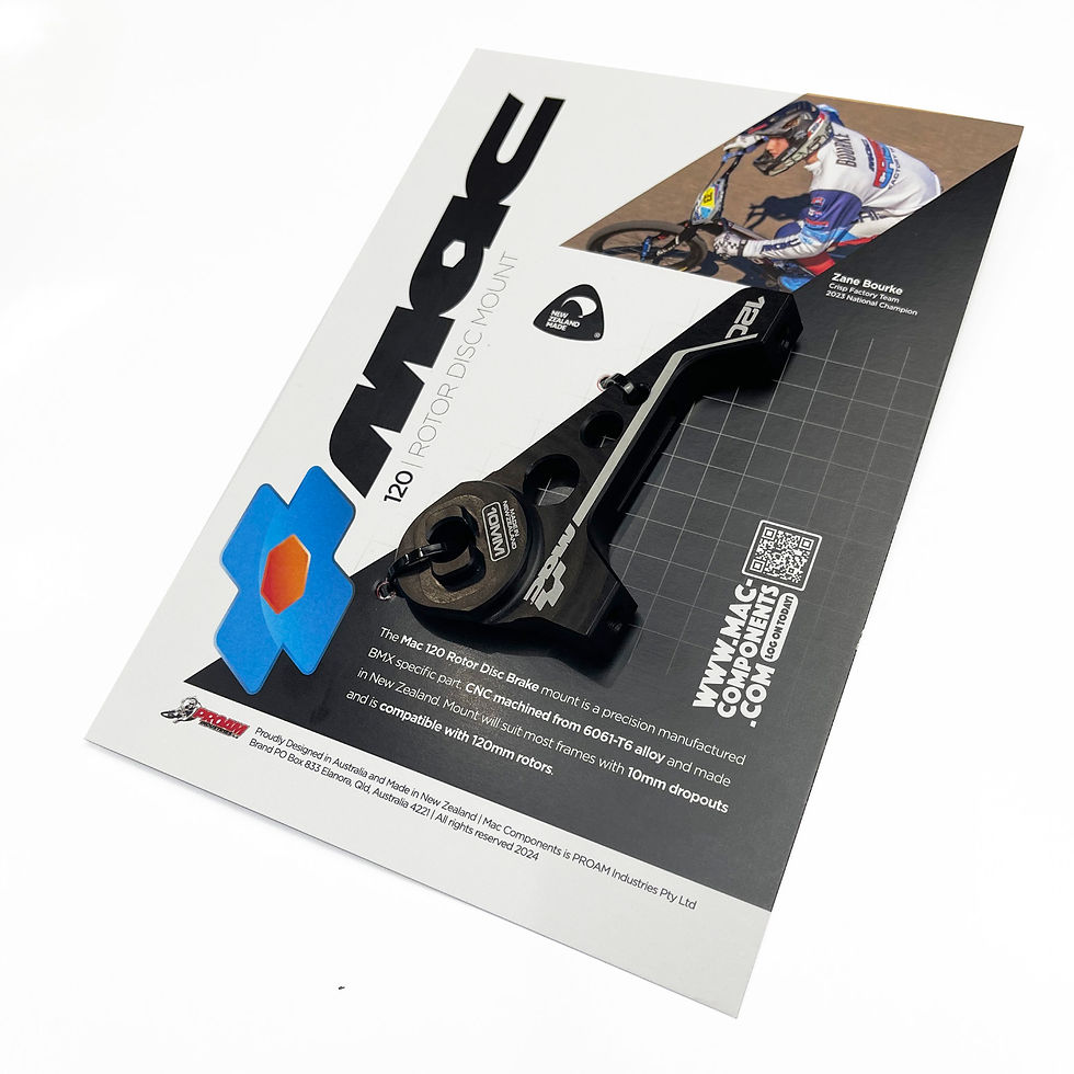 Mac One BMX Number Plates