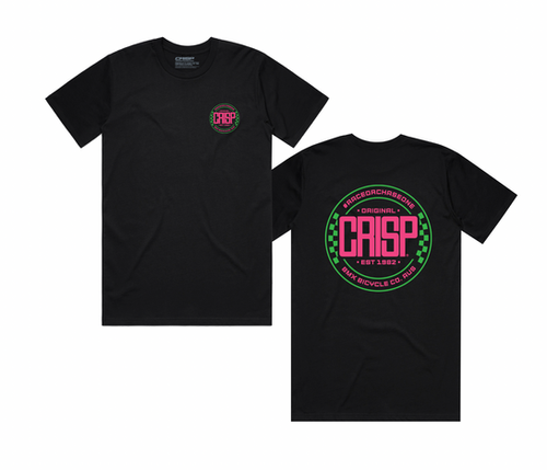 CBR Retro Green/Pink Logo Tee | crispbros