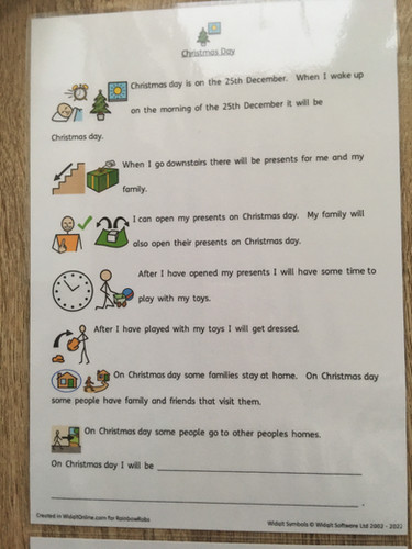 Christmas Day Social Story | Rainbow Robs
