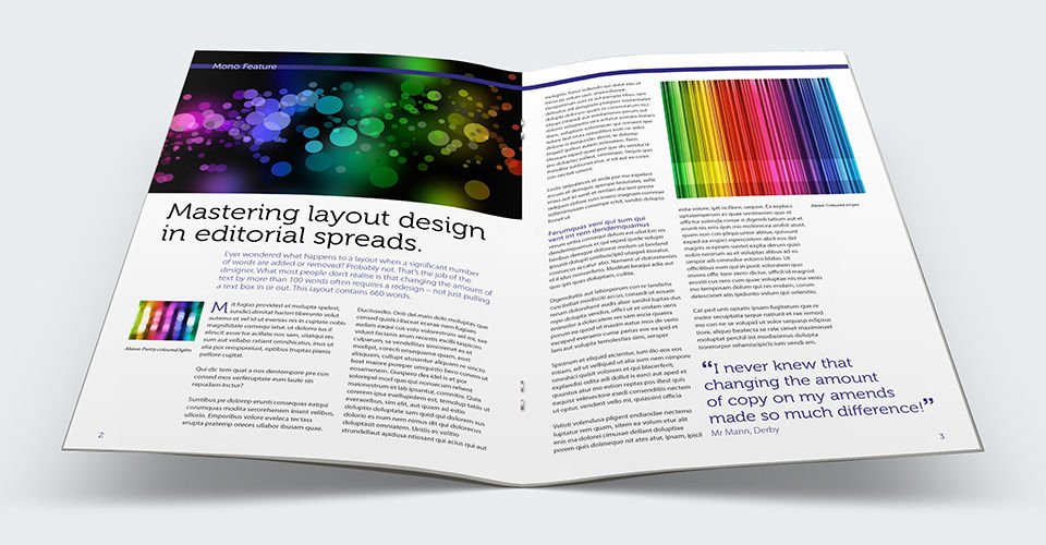 Editorial spreads: How copy changes affect layout