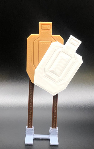 USPSA No-Shoot Overlap Slant | Tim's Targets, LLC