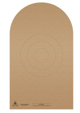 ICORE D-1 Target (CARDBOARD) (100 PACK) | Tim's Targets, LLC