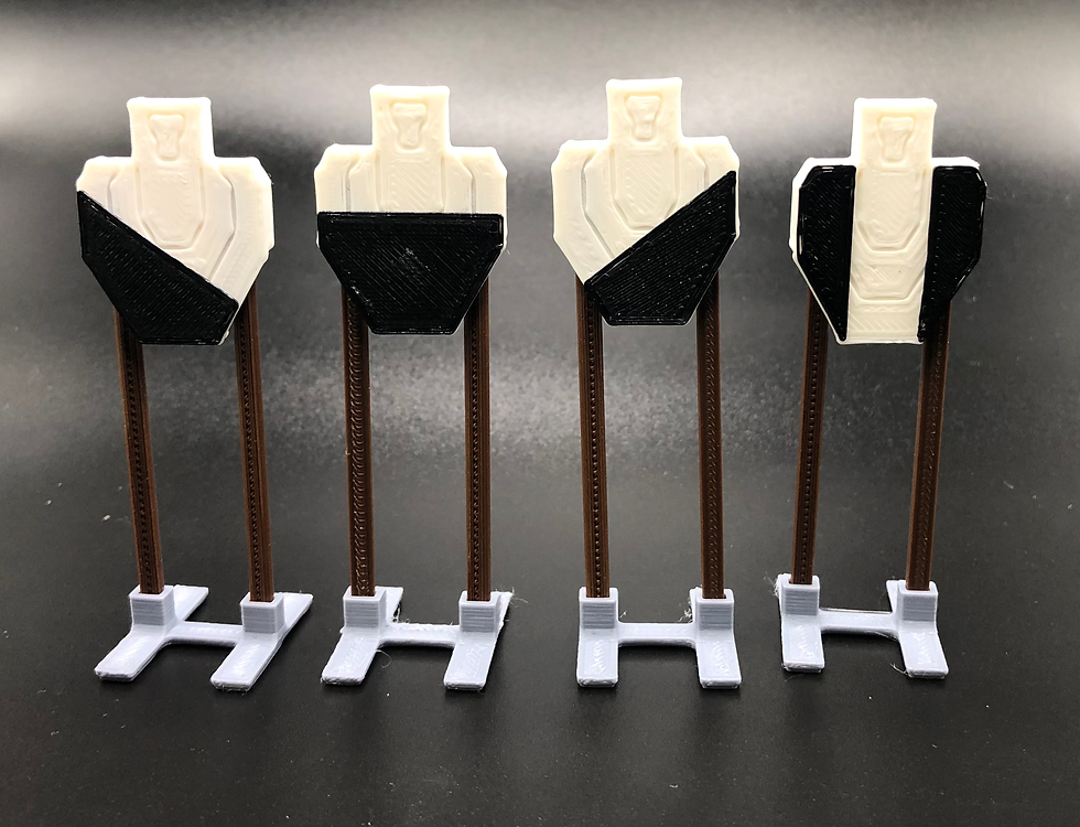 Hard Cover White Target Set - PCSL | Tim's Targets, LLC