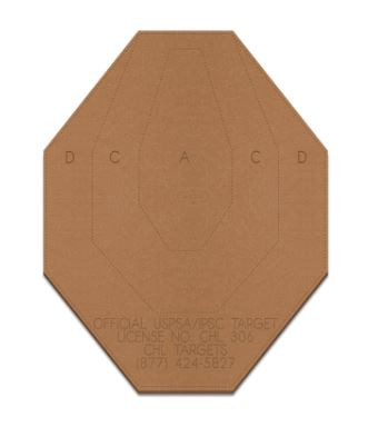 IPSC Target (CARDBOARD) (100 PACK) | Tim's Targets, LLC