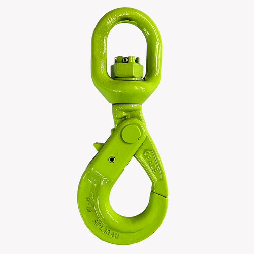 Grade 100 Swivel Self Locking Hook with Grip Latch | AP Lifting Gear
