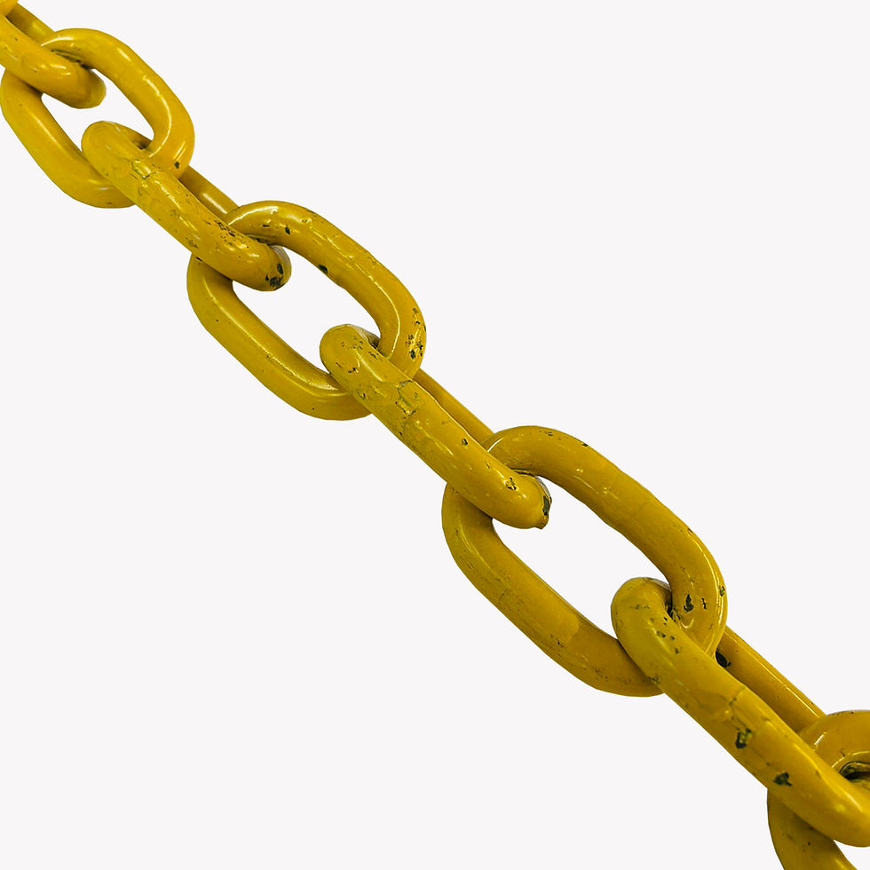 Grade 80 Long Link Chain Painted Yellow | AP Lifting Gear
