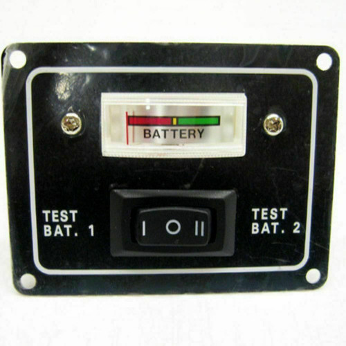 12V 2 WAY BATTERY TEST SWITCH PANEL IP65 WATER RESISTANT GAUGE | AP ...