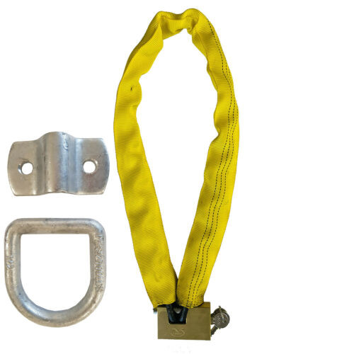 MOTORBIKE MOTORCYCLE CHAIN LOCK x 10mm with FOLDING WALL / GROUND ...
