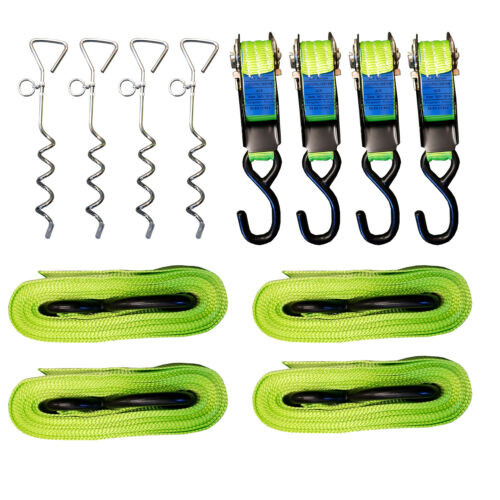 UNIVERSAL AWNING STORM TIE DOWN 'LUMINOUS' STRAP KIT | AP Lifting Gear