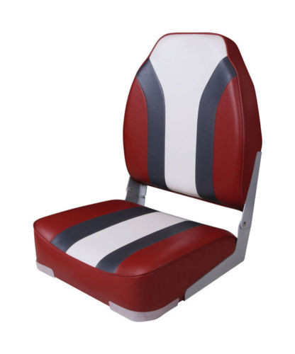 Hi-Back Rainbow Boat Seat (Red/Charcoal) | AP Lifting Gear